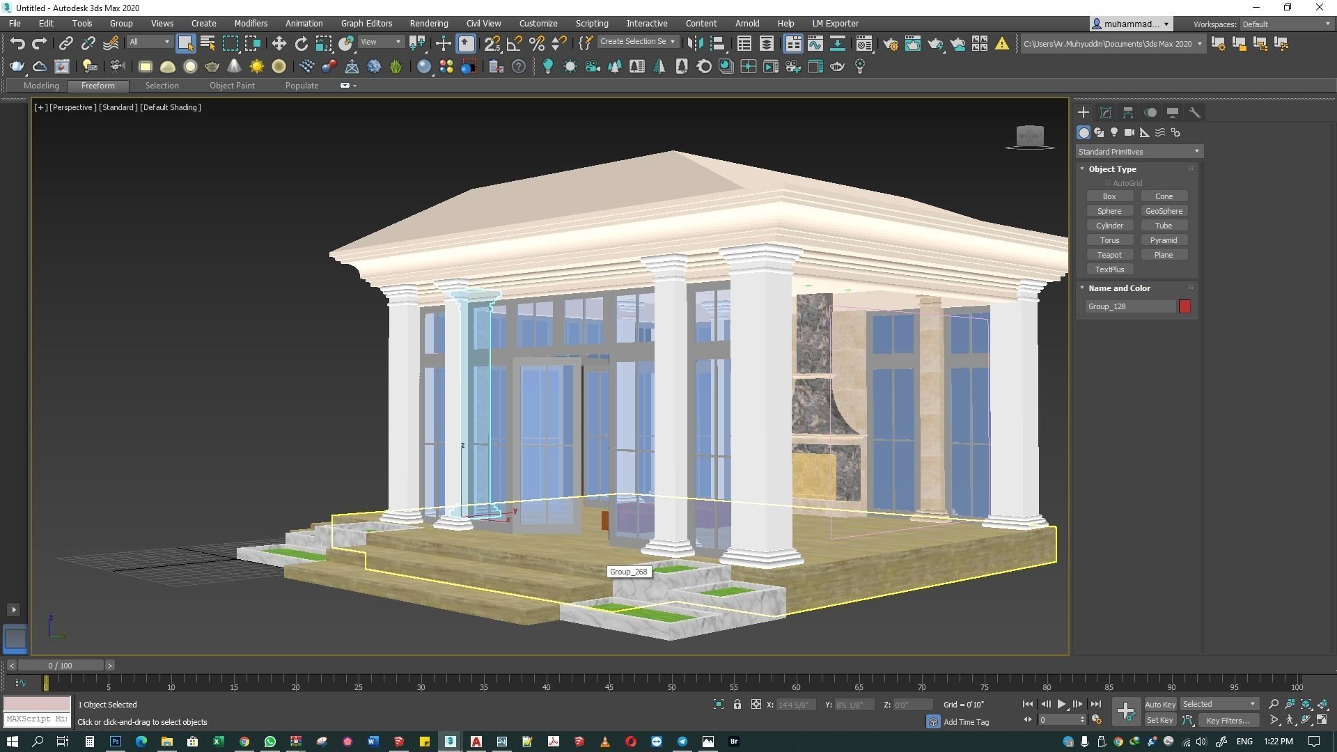Conservatory structure sketchup model 3D model | CGTrader