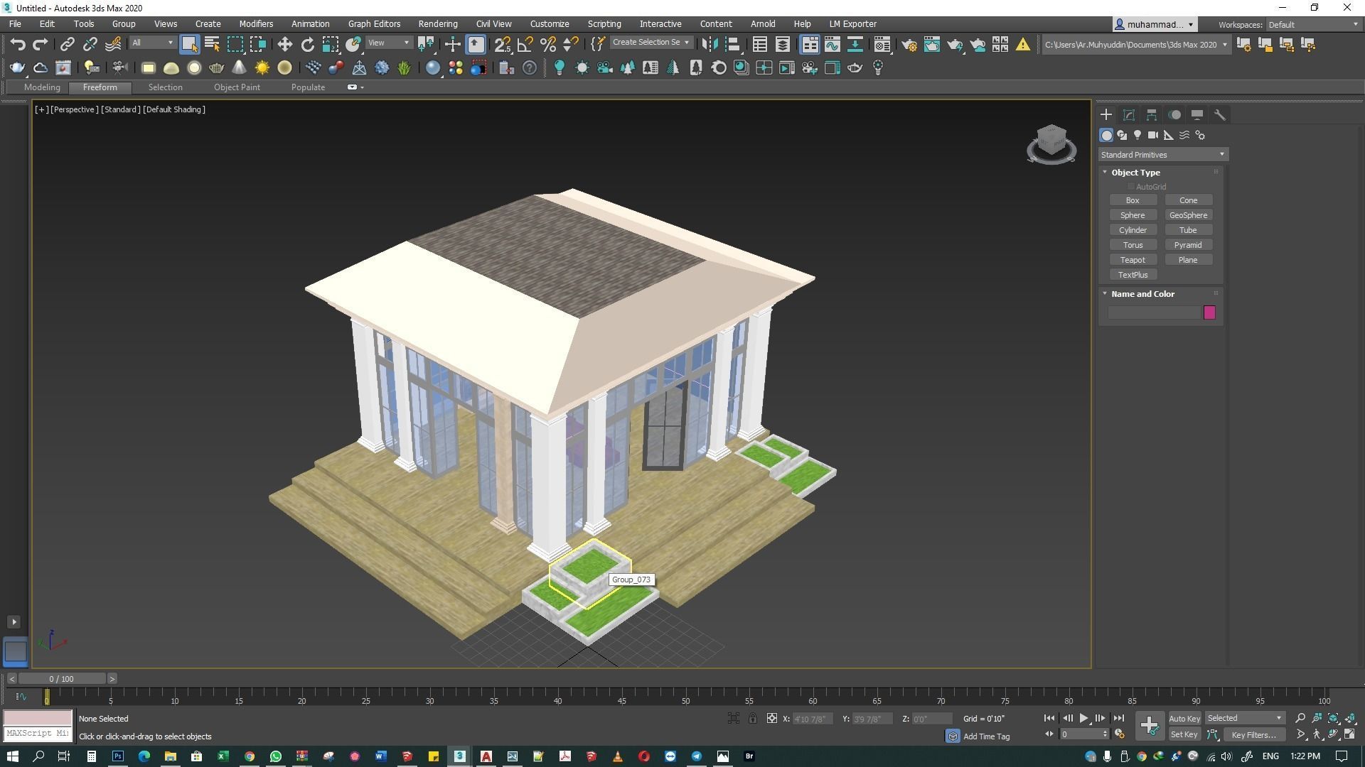 Conservatory structure sketchup model 3D model | CGTrader
