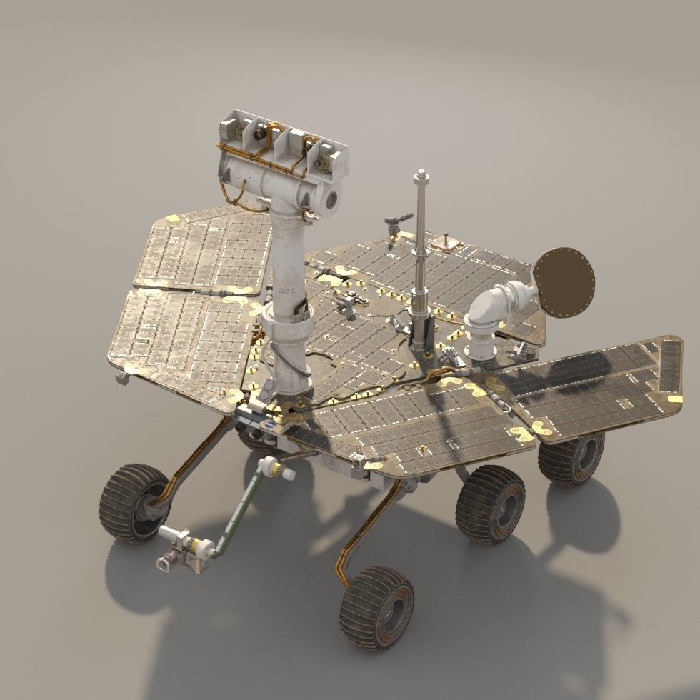 Opportunity rover 3D model rigged | CGTrader
