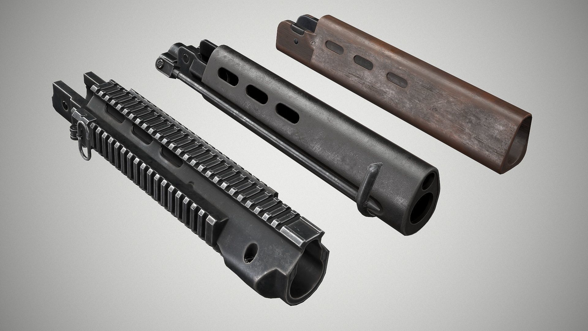 FN FAL Collection VR / AR / low-poly | CGTrader