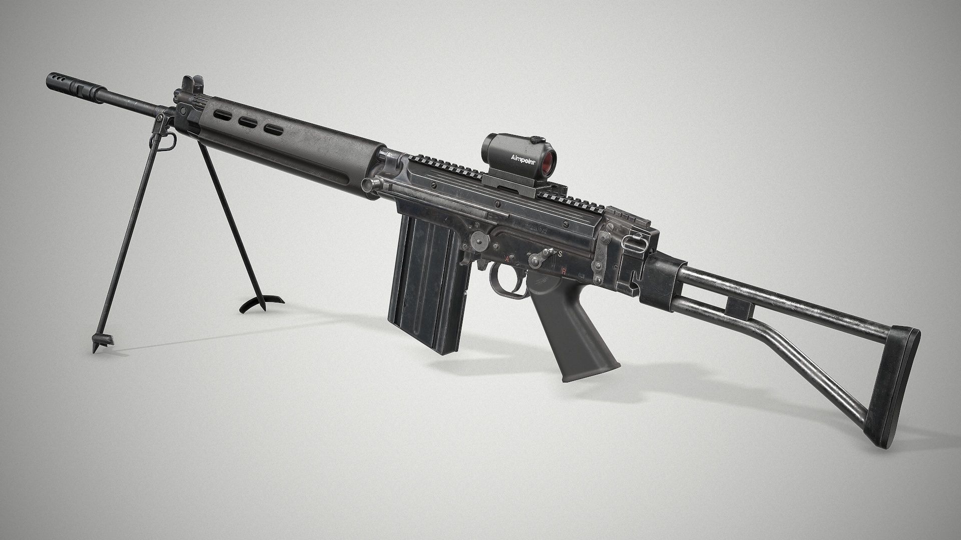 FN FAL Collection VR / AR / low-poly | CGTrader