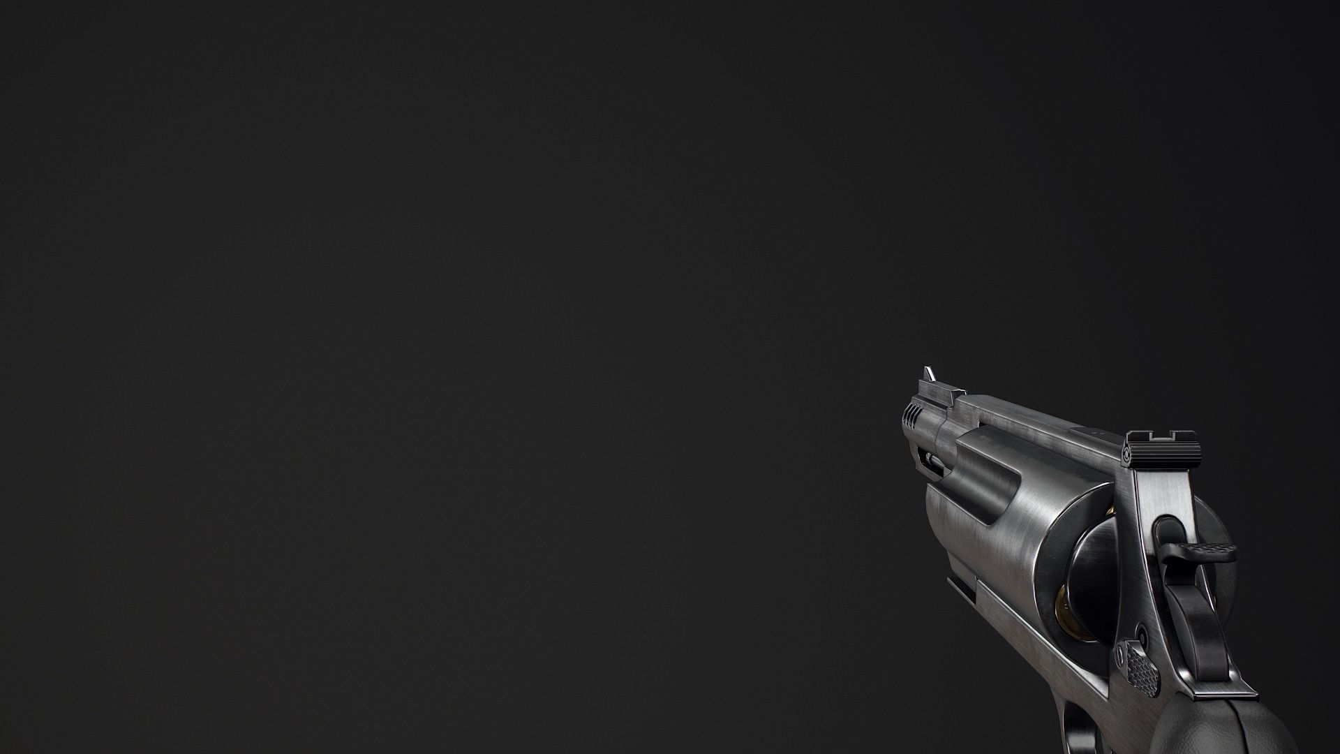 3D model PBR 50 Cal Revolver VR / AR / low-poly | CGTrader