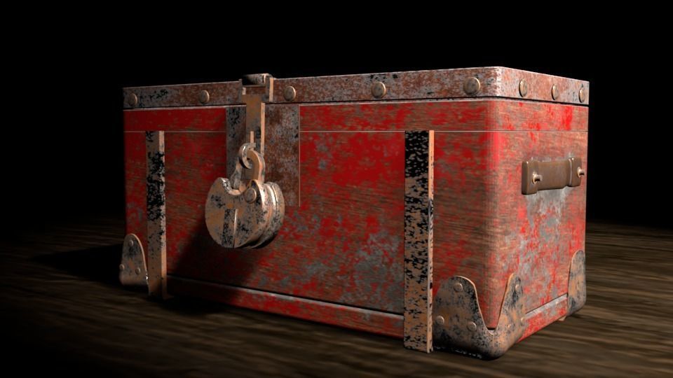 Metal Strong Box 3D model | CGTrader