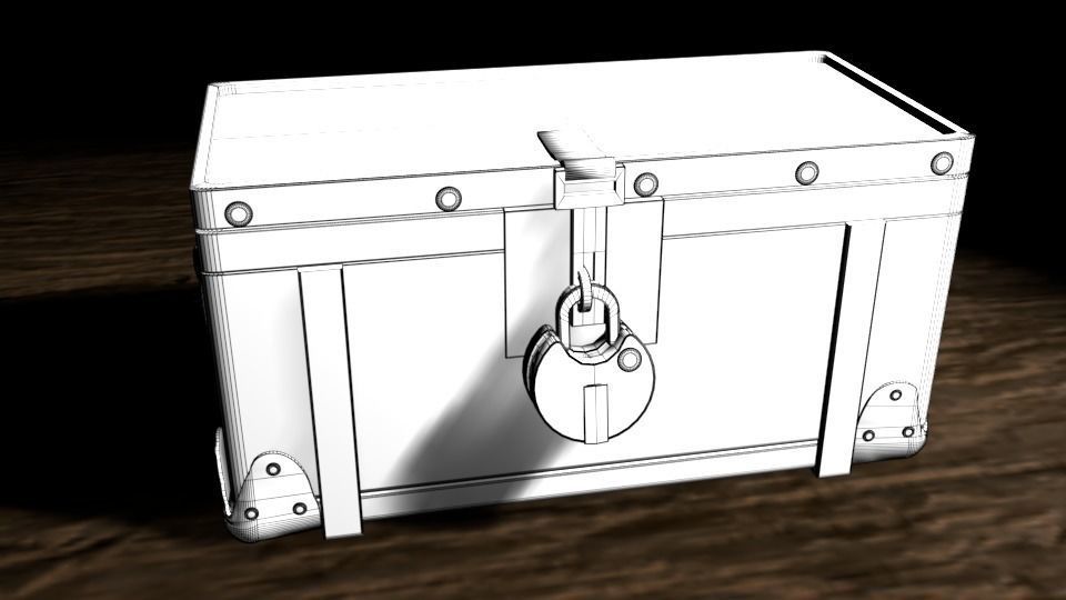 Metal Strong Box 3D model | CGTrader