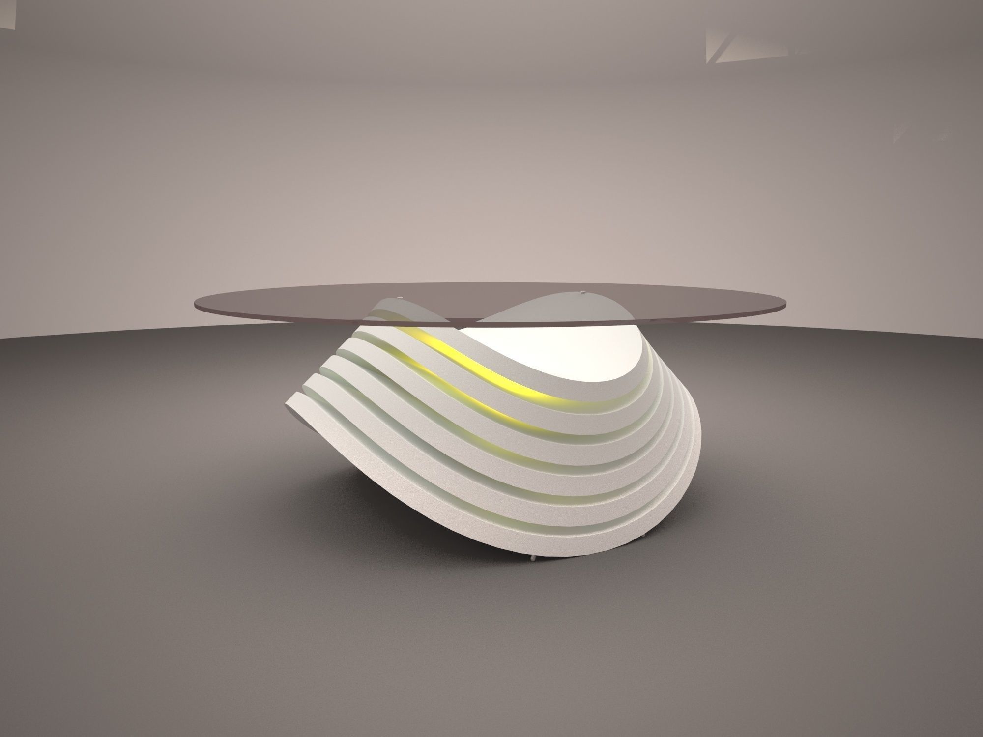 3D model Curve Tea Table 3D Model VR / AR / low-poly | CGTrader