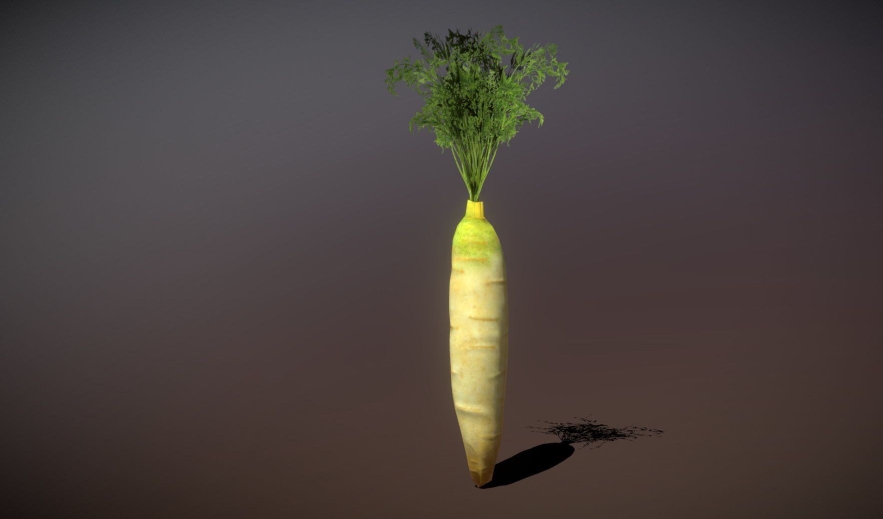 3D model White Carrot VR / AR / low-poly | CGTrader