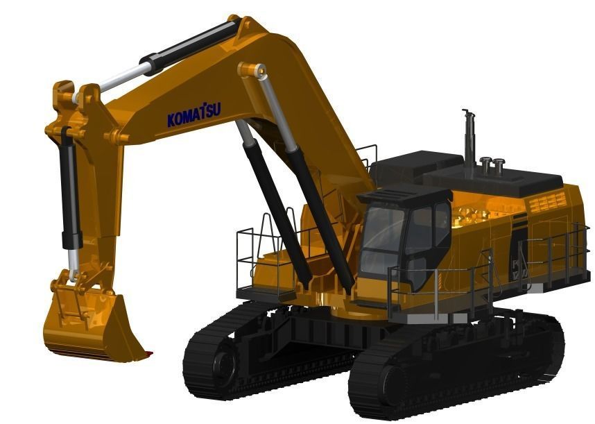 Komatsu PC1250 Excavator 3D model | CGTrader
