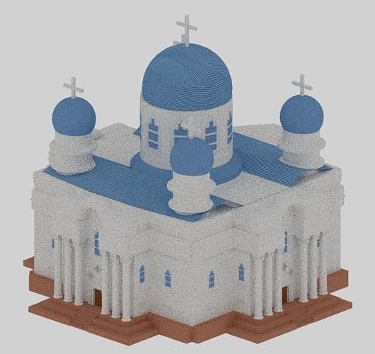 3D Russian model Soboras Church free 3D model | CGTrader