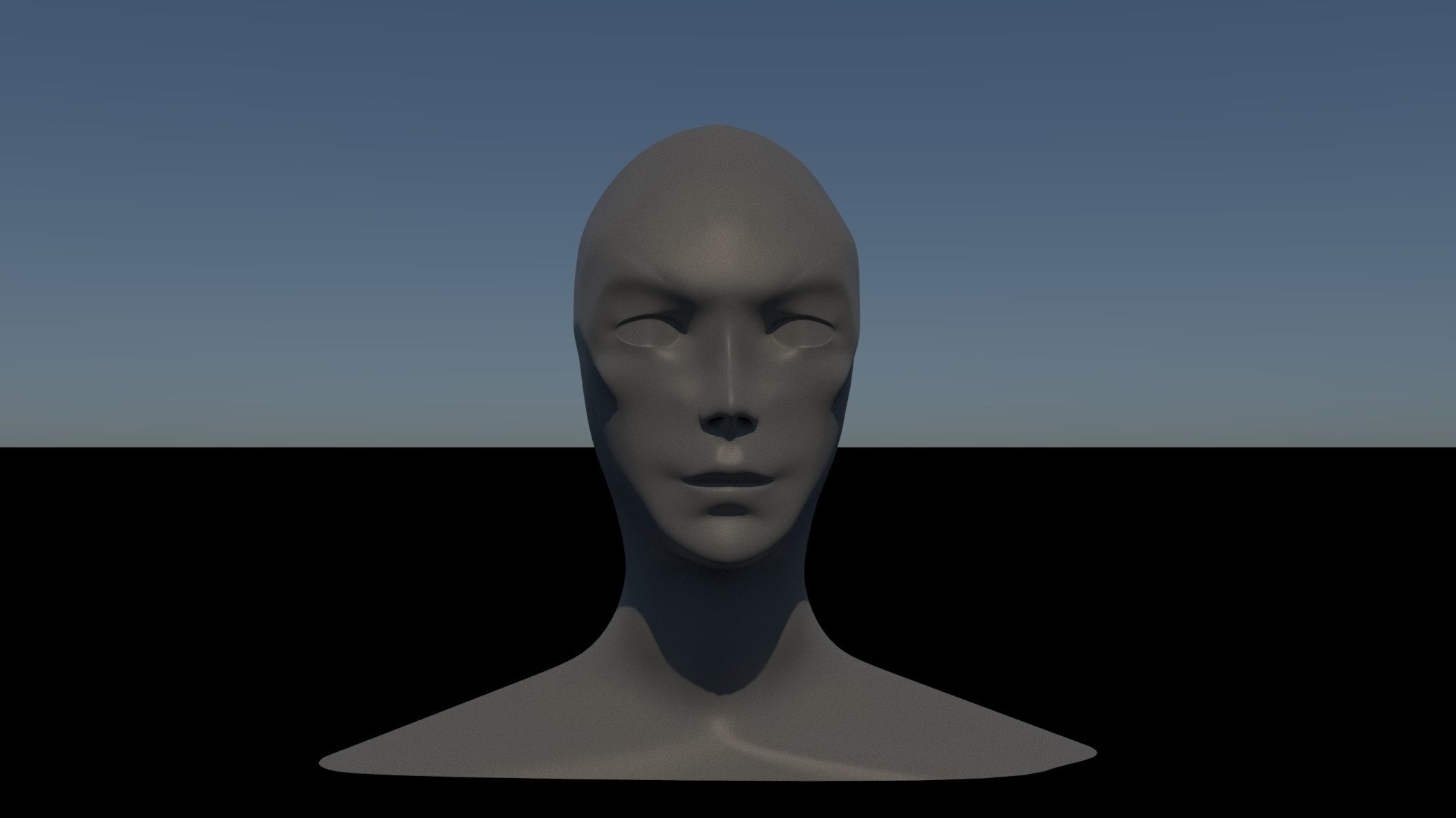 3D model Simple Face VR / AR / low-poly | CGTrader