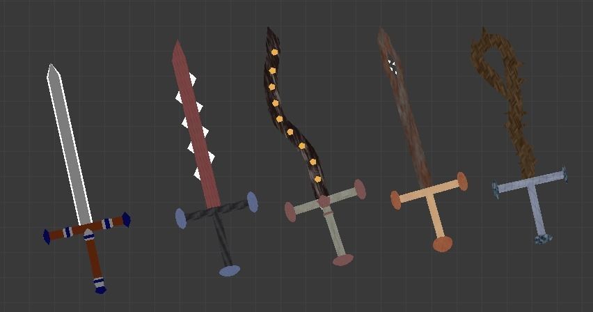 Blender 3D Sword Pack free 3D model | CGTrader