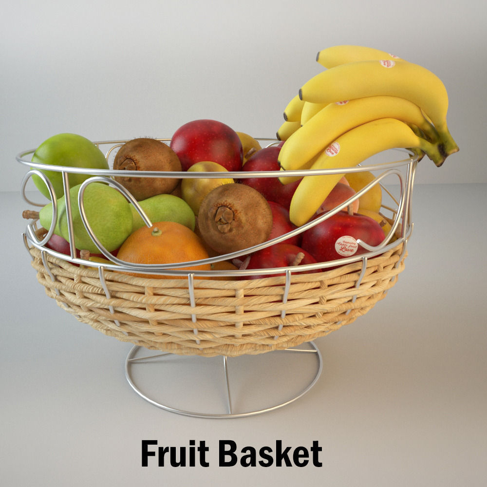 Fruit Basket 3D model | CGTrader