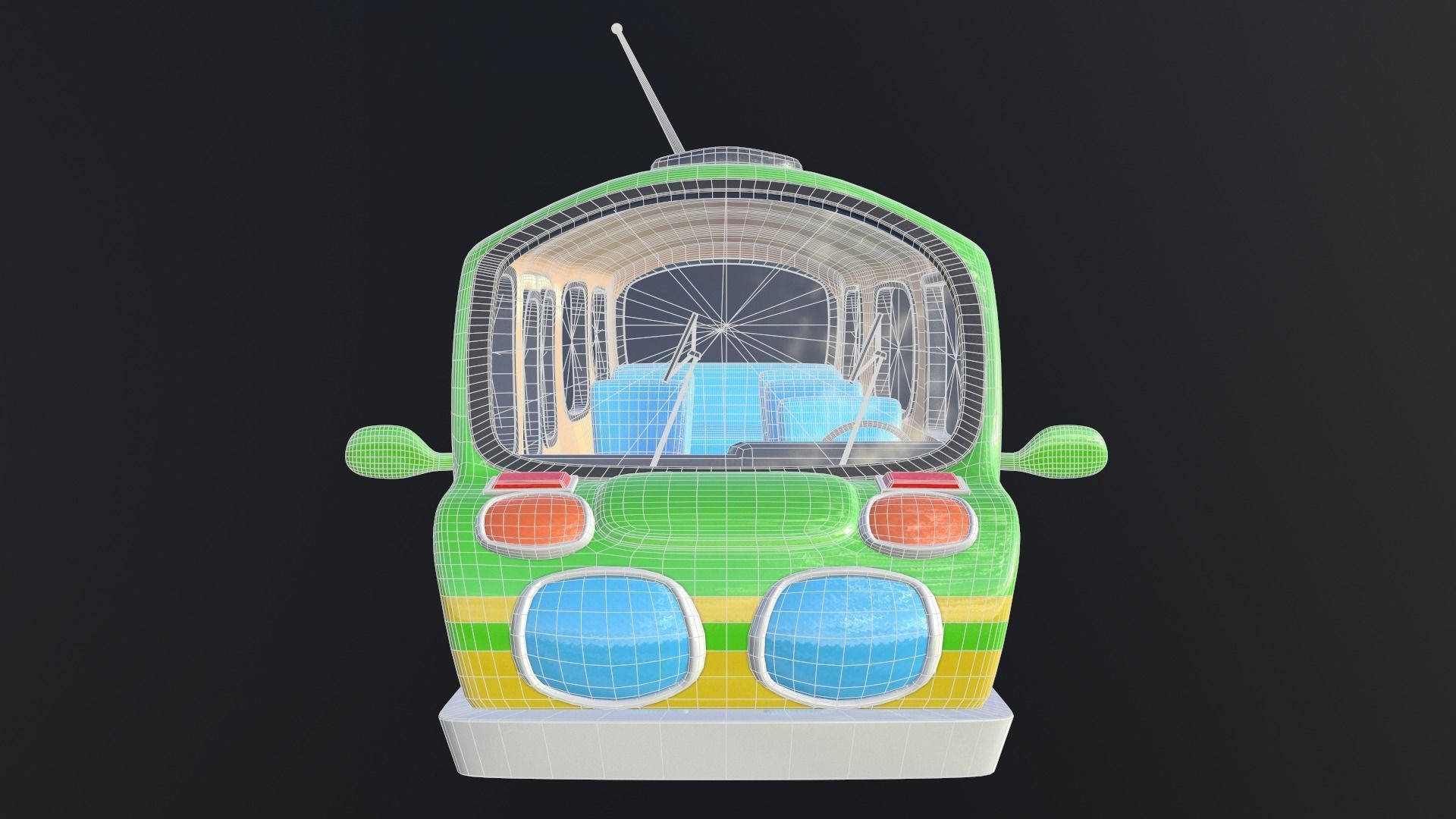 Asset - Cartoons - Bus - 02 - 3D Model 3D model 3D model | CGTrader