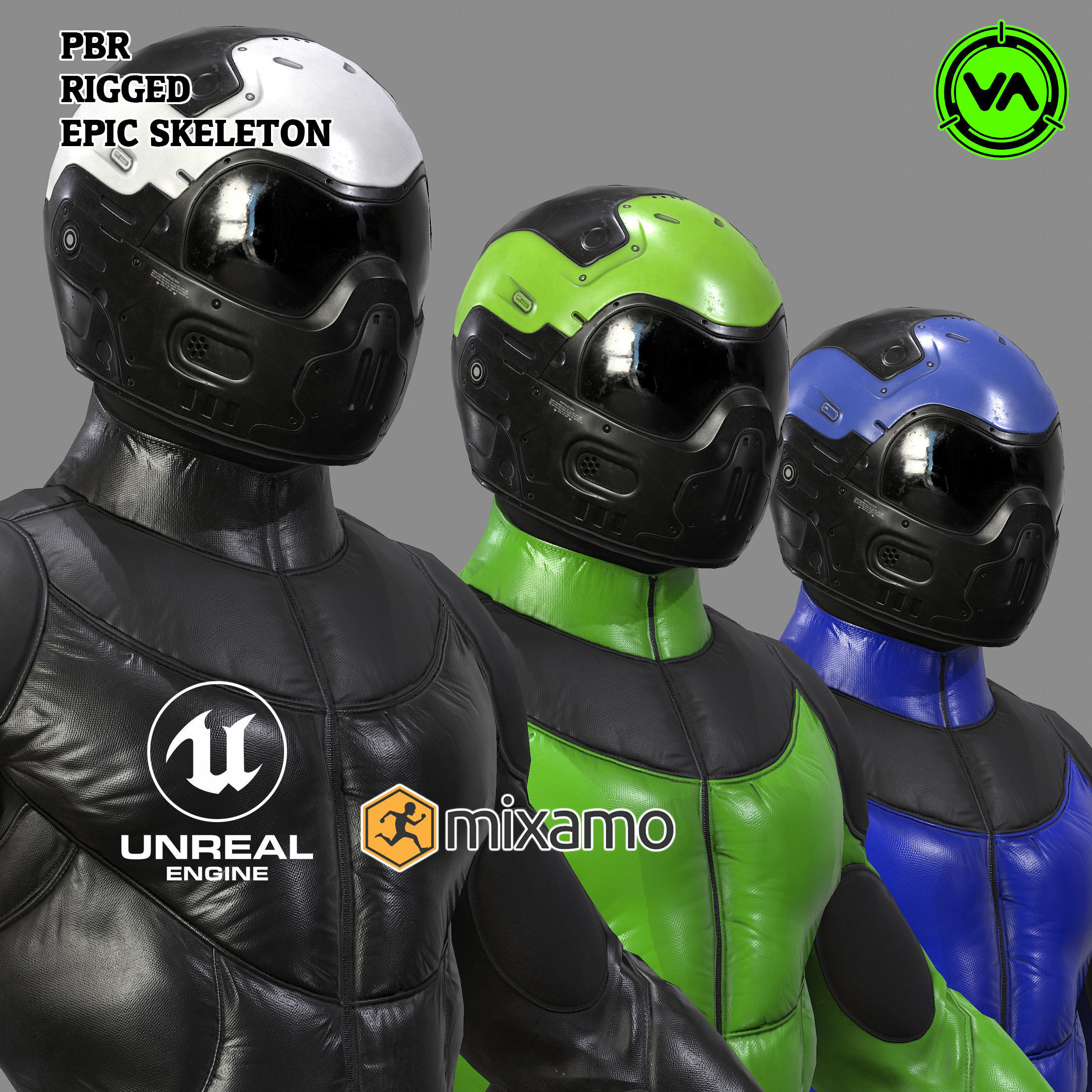 3D model Es Suit R-20 VR / AR / low-poly | CGTrader