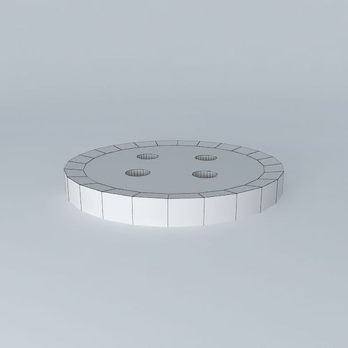 Button free 3D Model .max .obj .3ds .fbx .stl .dae - CGTrader.com