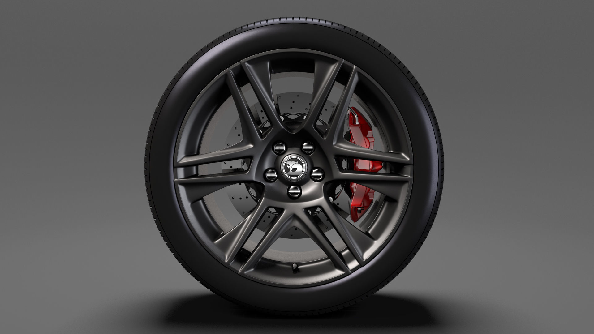 HSV Maloo R8 Black 2017 wheel 3D model | CGTrader