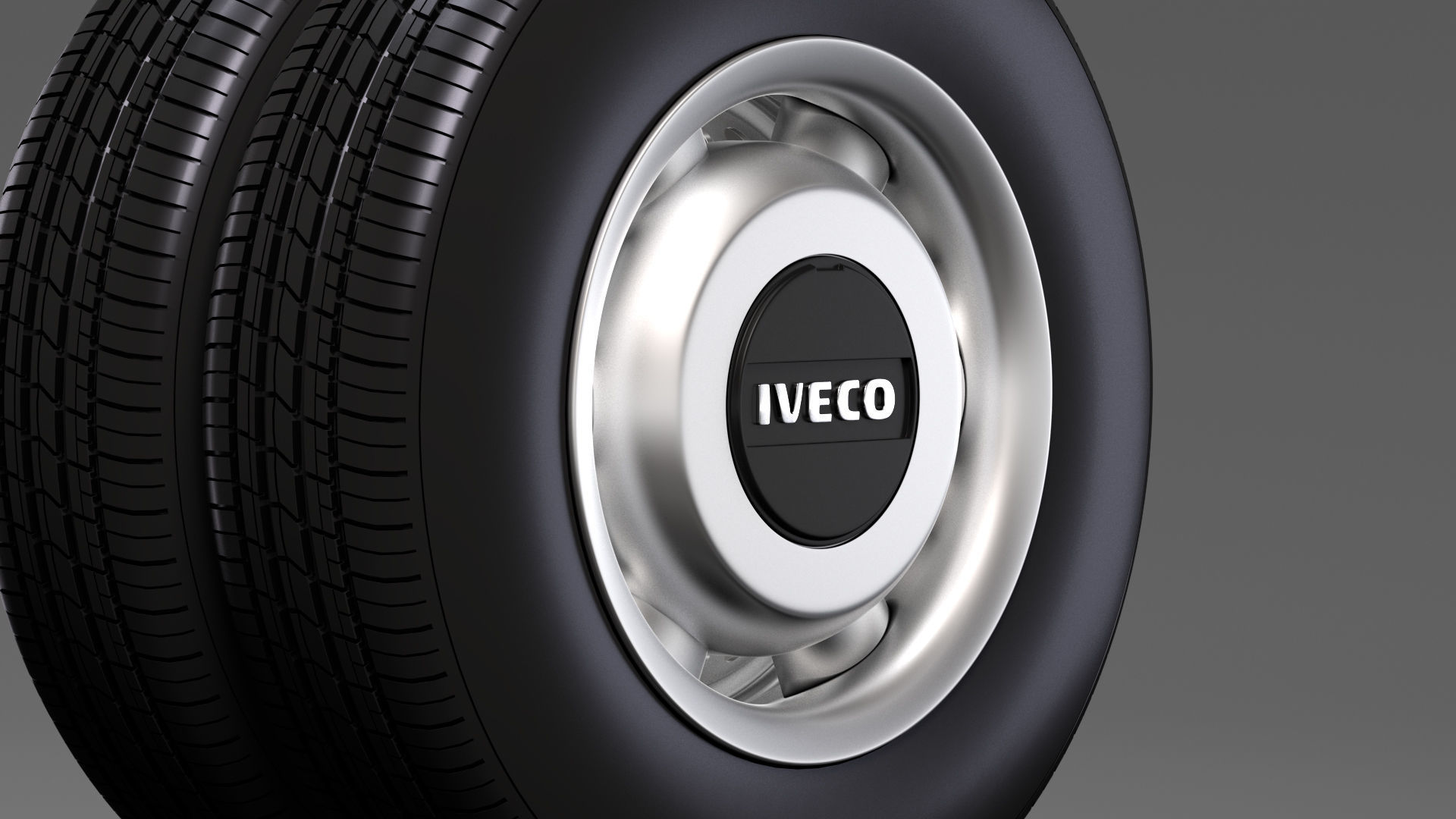 Iveco Daily Minibus rear wheel 2017 3D model | CGTrader