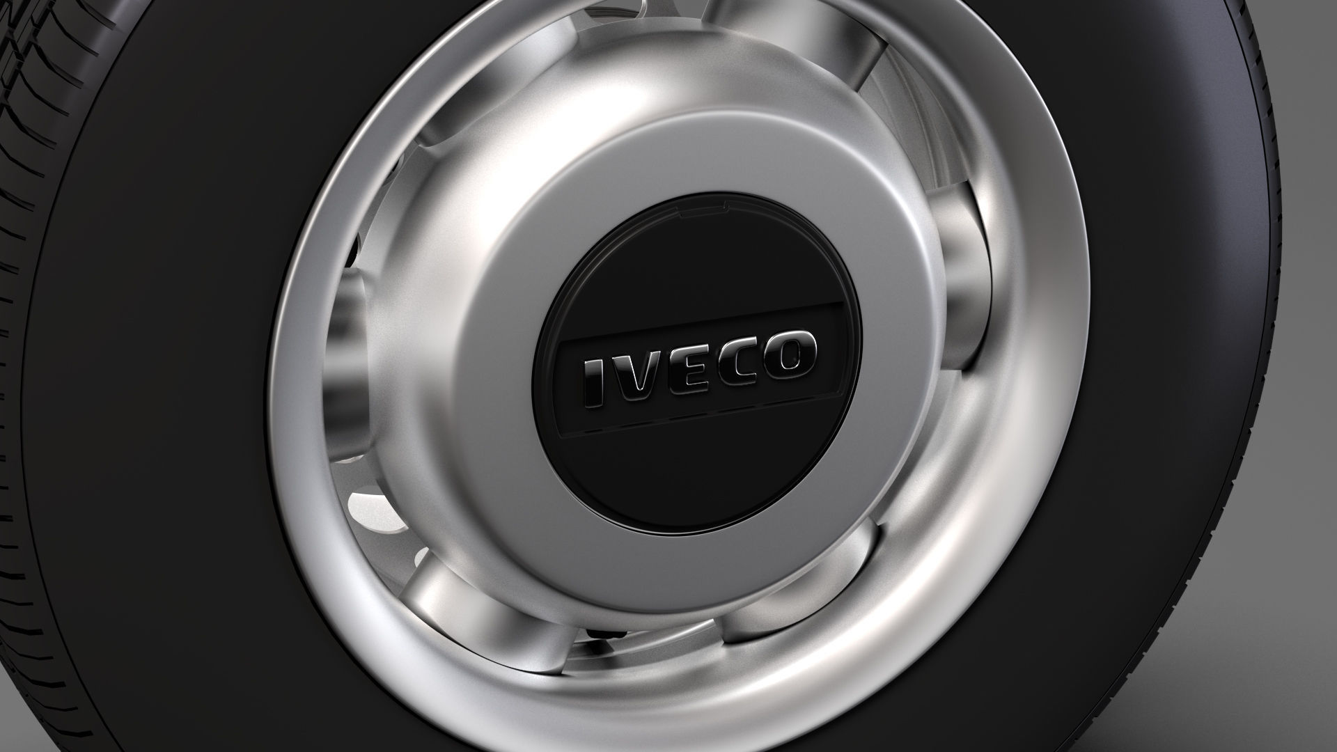 Iveco Daily Minibus rear wheel 2017 3D model | CGTrader