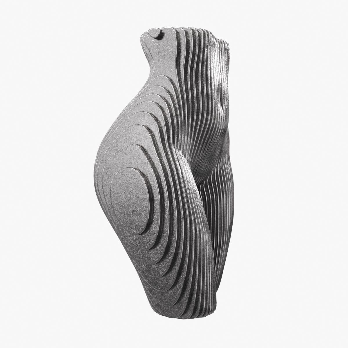 Figurine in the shape of a body made of metal plates 2 versions 3D ...