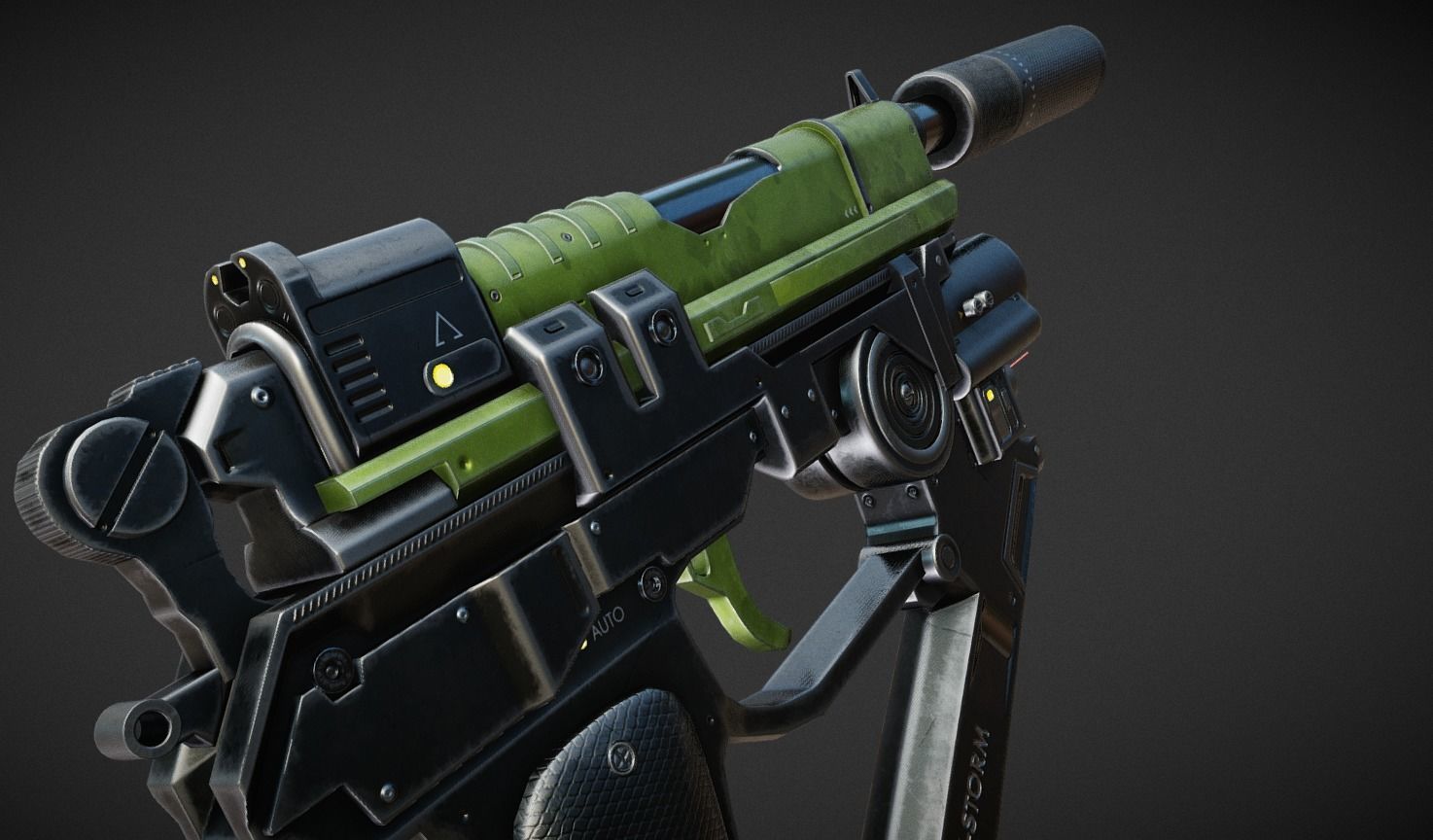 3D model Advanced Pistol VR / AR / low-poly | CGTrader