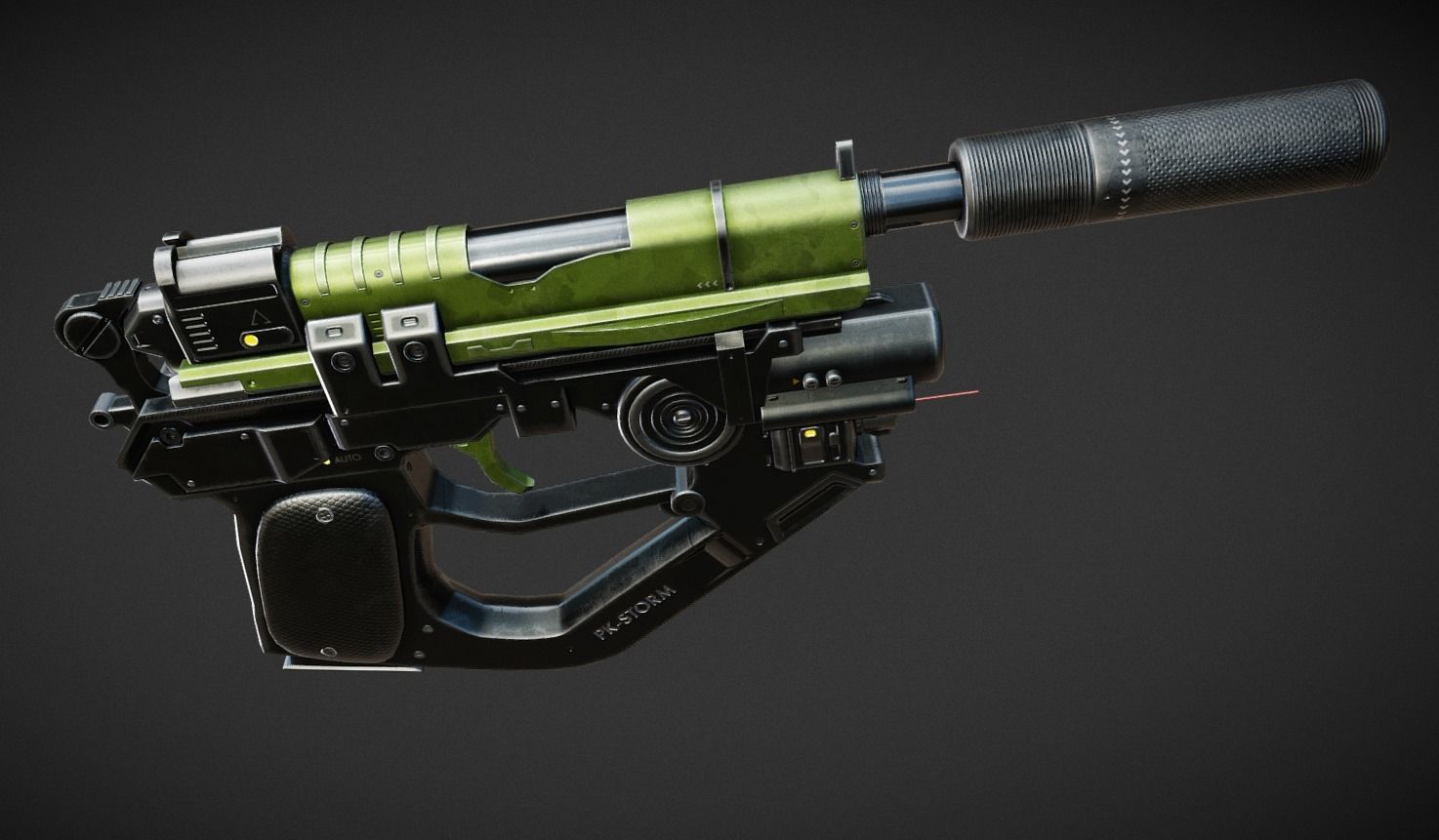 3D model Advanced Pistol VR / AR / low-poly | CGTrader