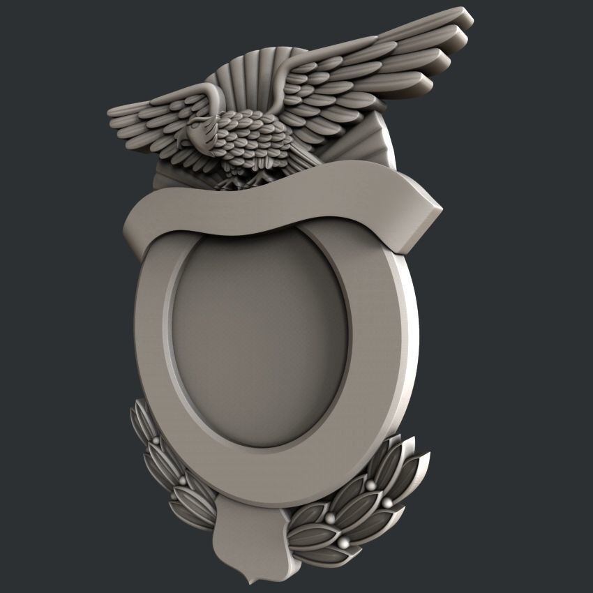 3d STL models for CNC router Badge 3D model | CGTrader