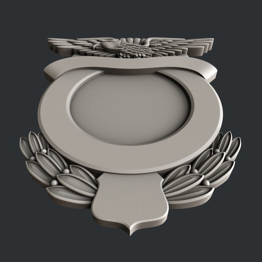 3d STL models for CNC router Badge 3D model | CGTrader