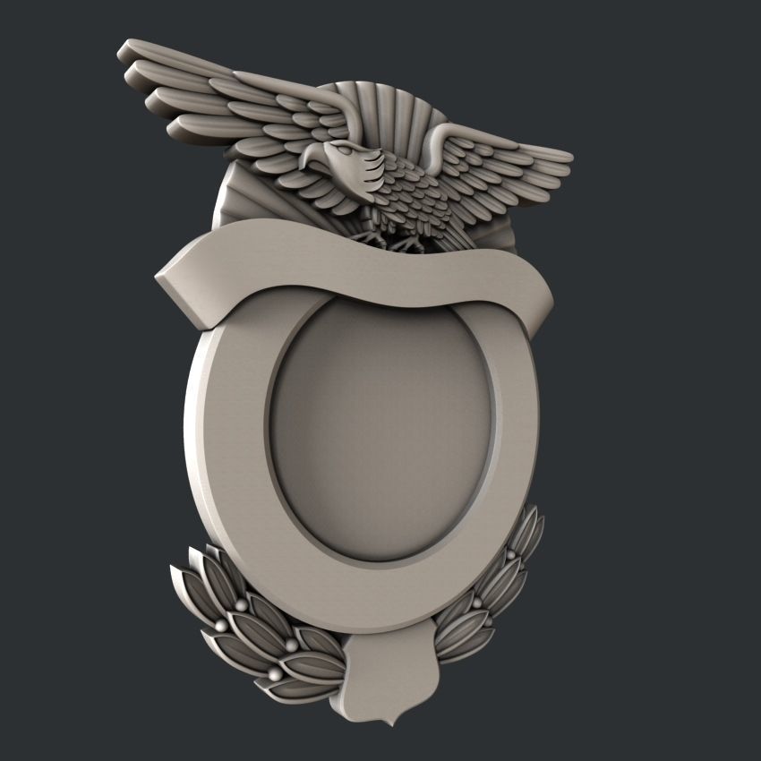 3d STL models for CNC router Badge 3D model | CGTrader