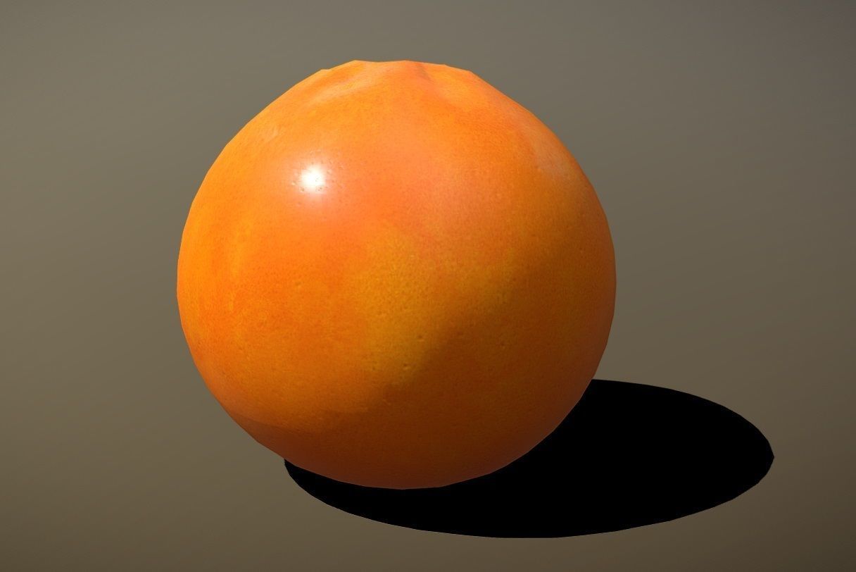 3D model Orange apricot VR / AR / low-poly | CGTrader