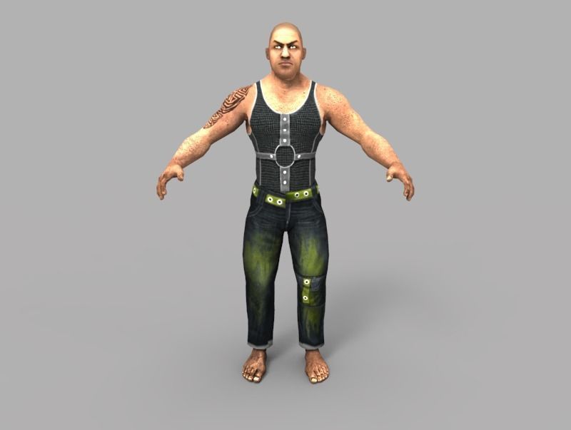 3D model 5 Wrestling Characters Pack VR / AR / low-poly | CGTrader