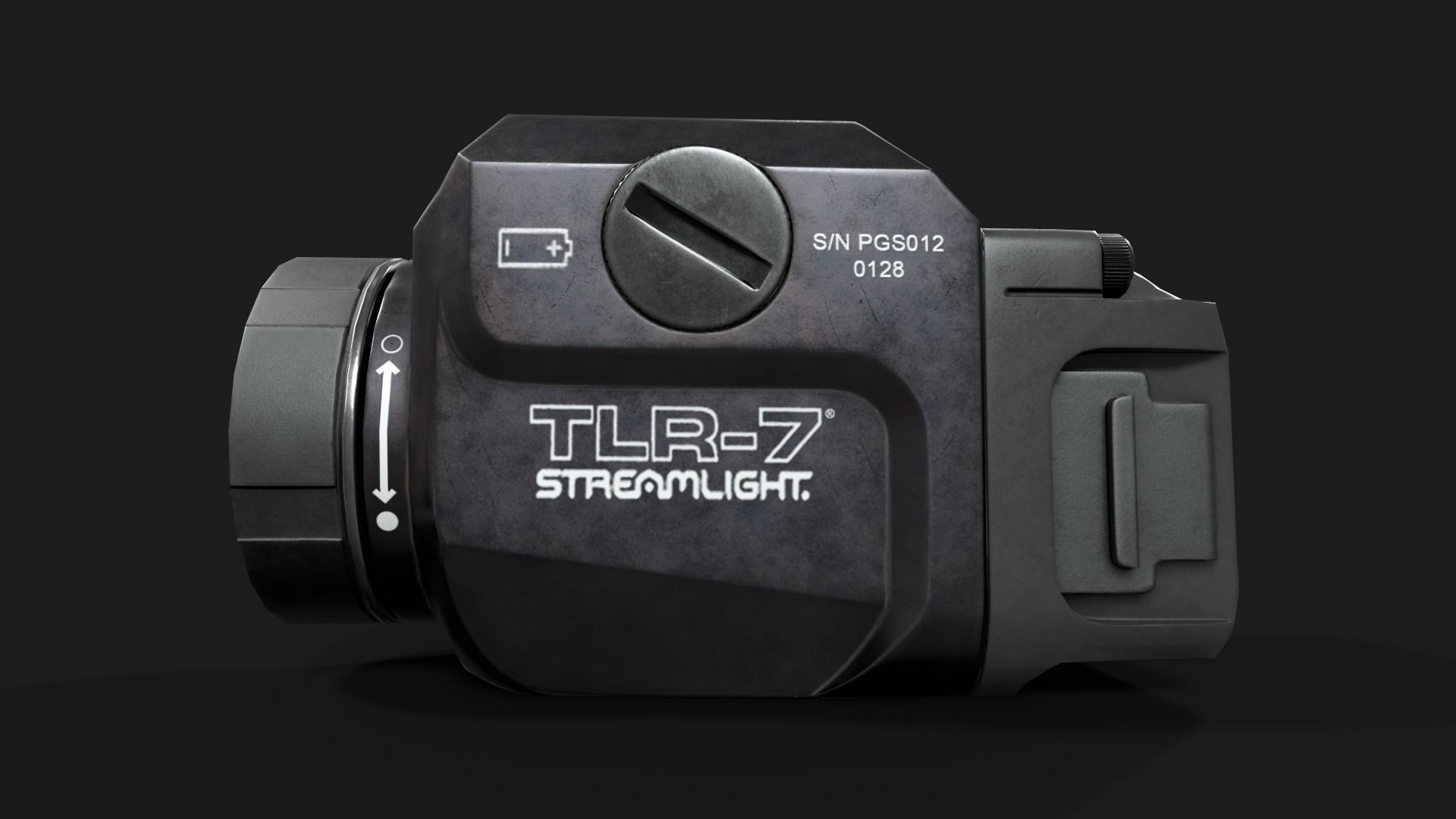 3D model Streamlight TLR7 Compact Handgun Weapon Mounted Light VR / AR ...