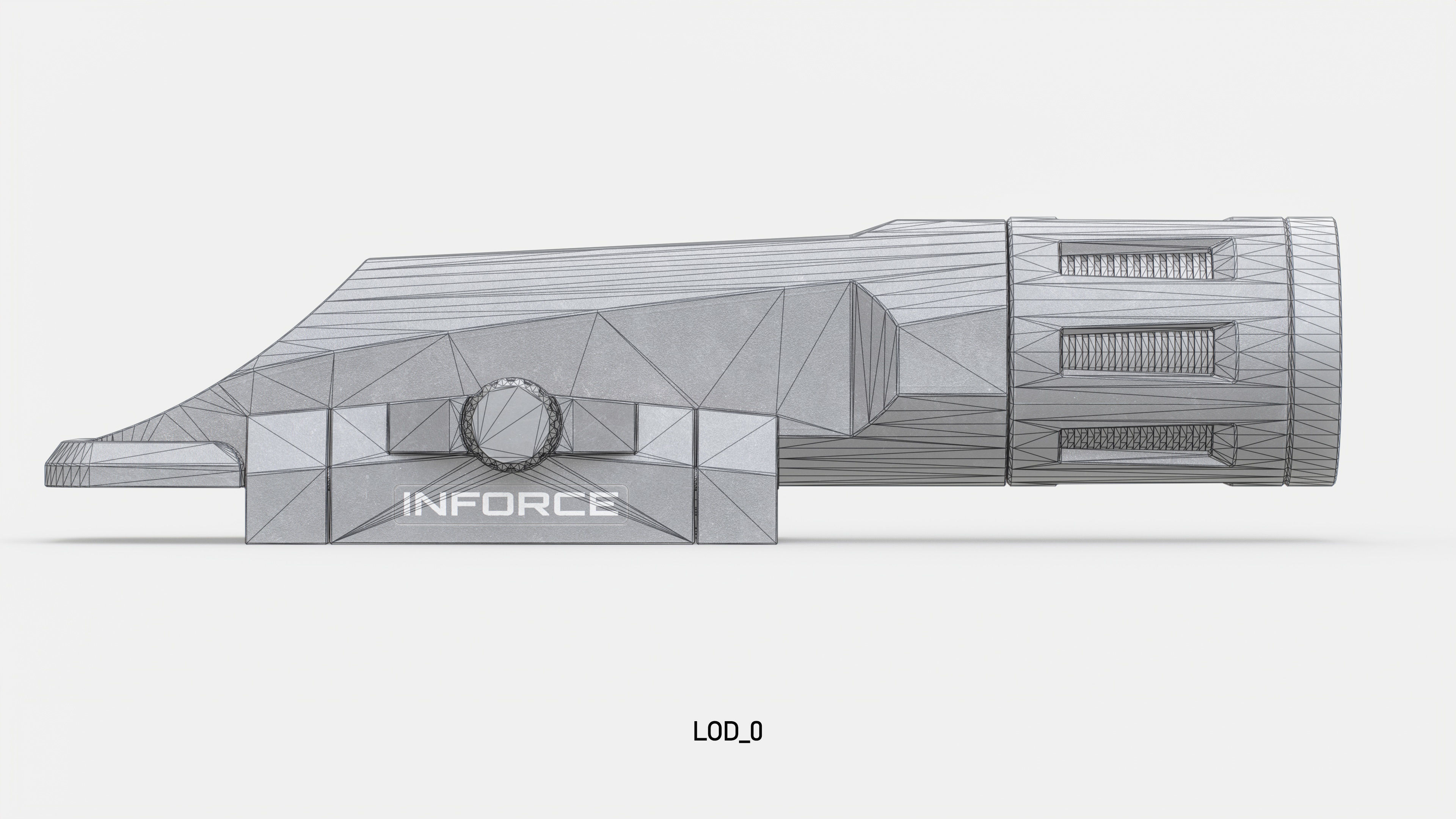 3D model Inforce WMLx Rifle Weapon Mounted Light VR / AR / low-poly ...