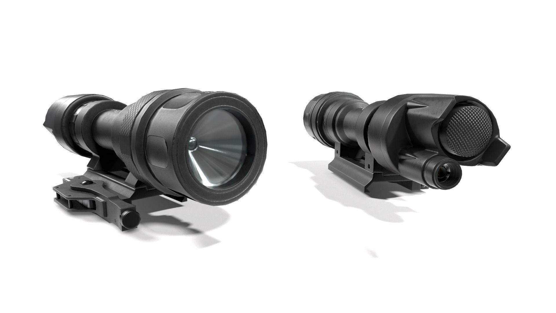 3D model Surefire M952V LED IR Scout Rifle Weapon Mounted Light VR / AR ...