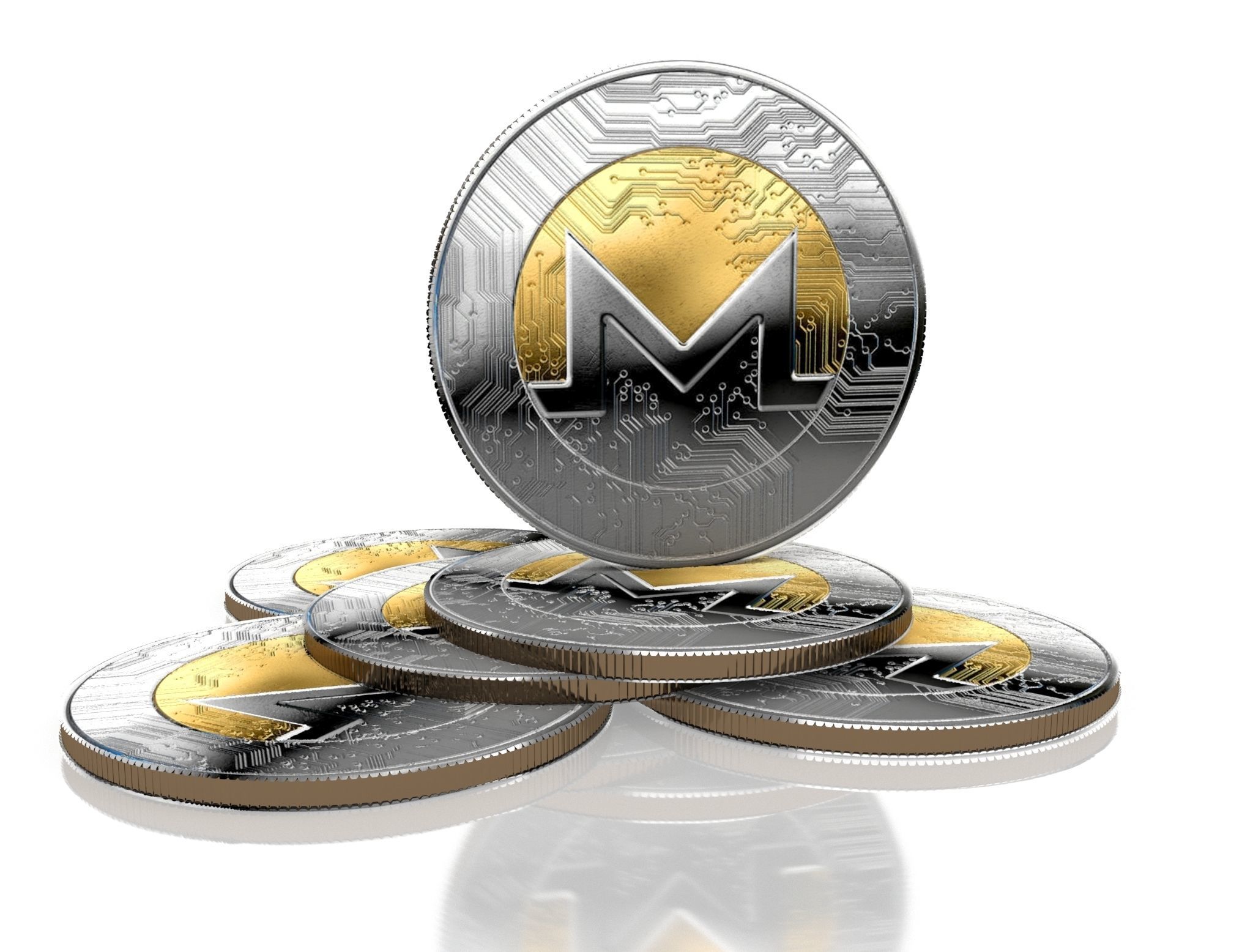 Monero coin 3D model | CGTrader