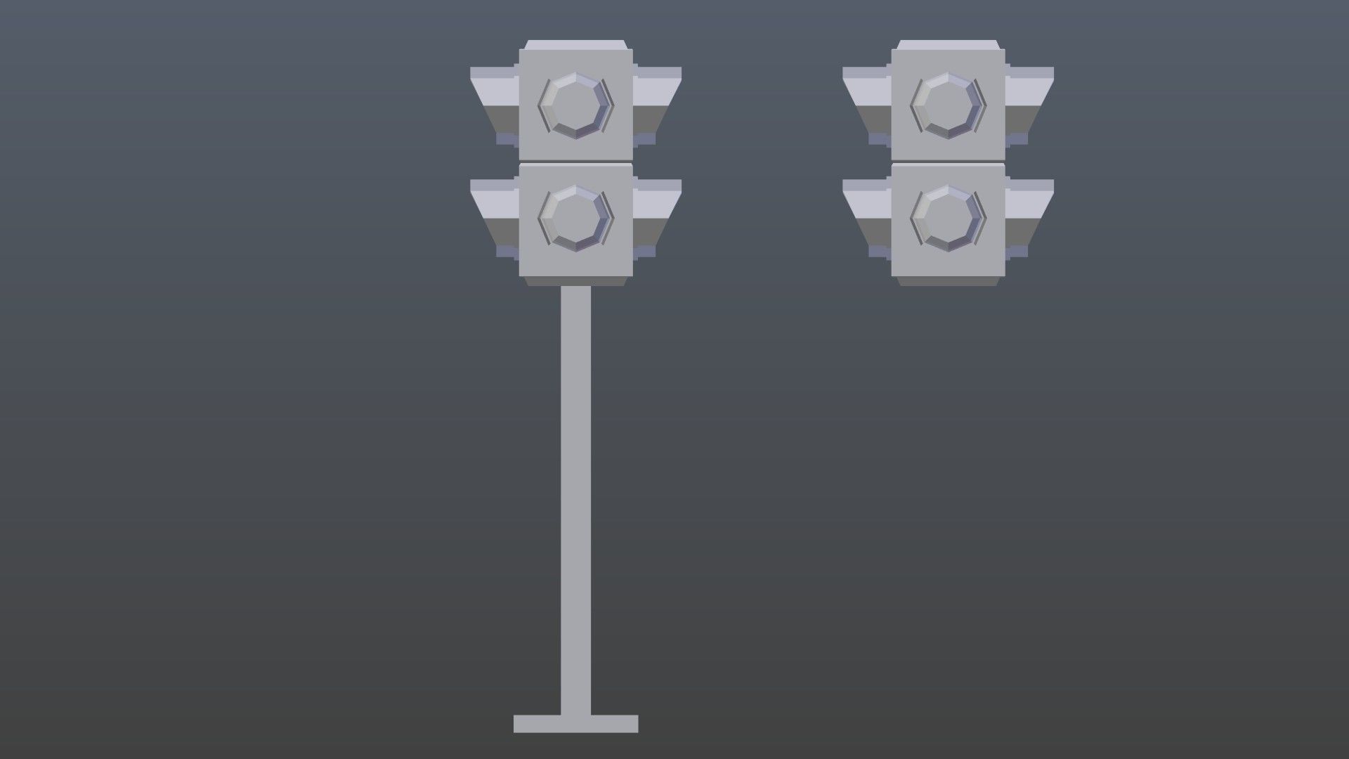 3D model Low poly traffic lights 2 VR / AR / low-poly | CGTrader