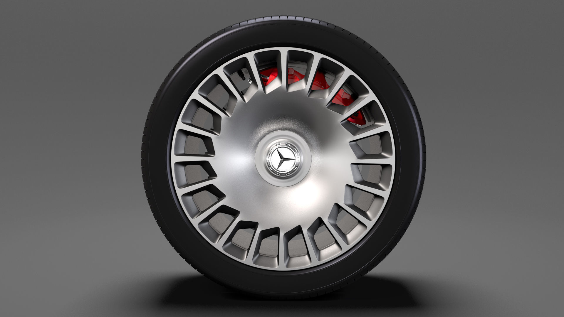 Mercedes Benz Maybach 2017 wheel 3D model | CGTrader