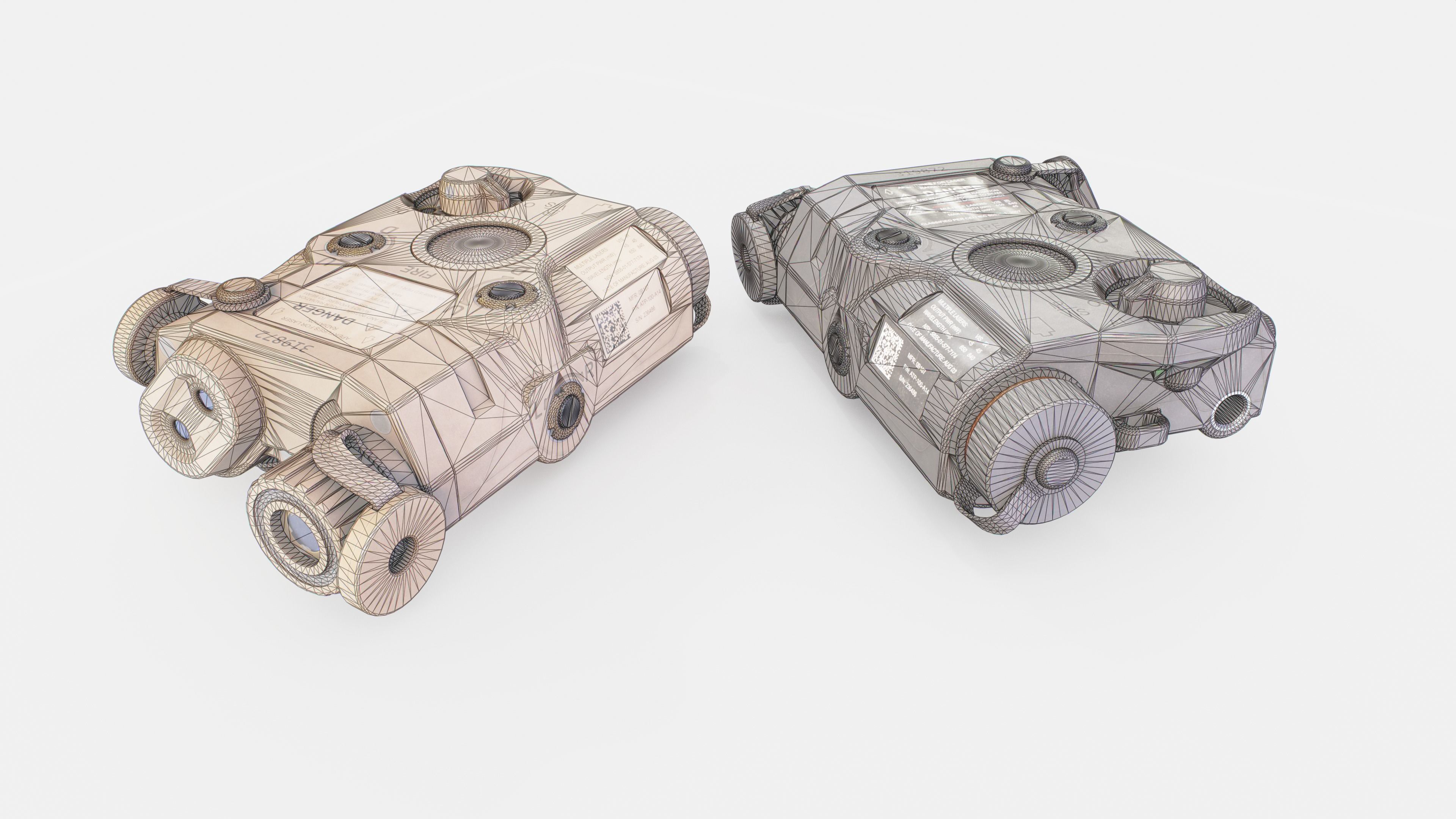 3D model EOTech ATPIAL AN PEQ-15 Laser Aiming Device VR / AR / low-poly ...