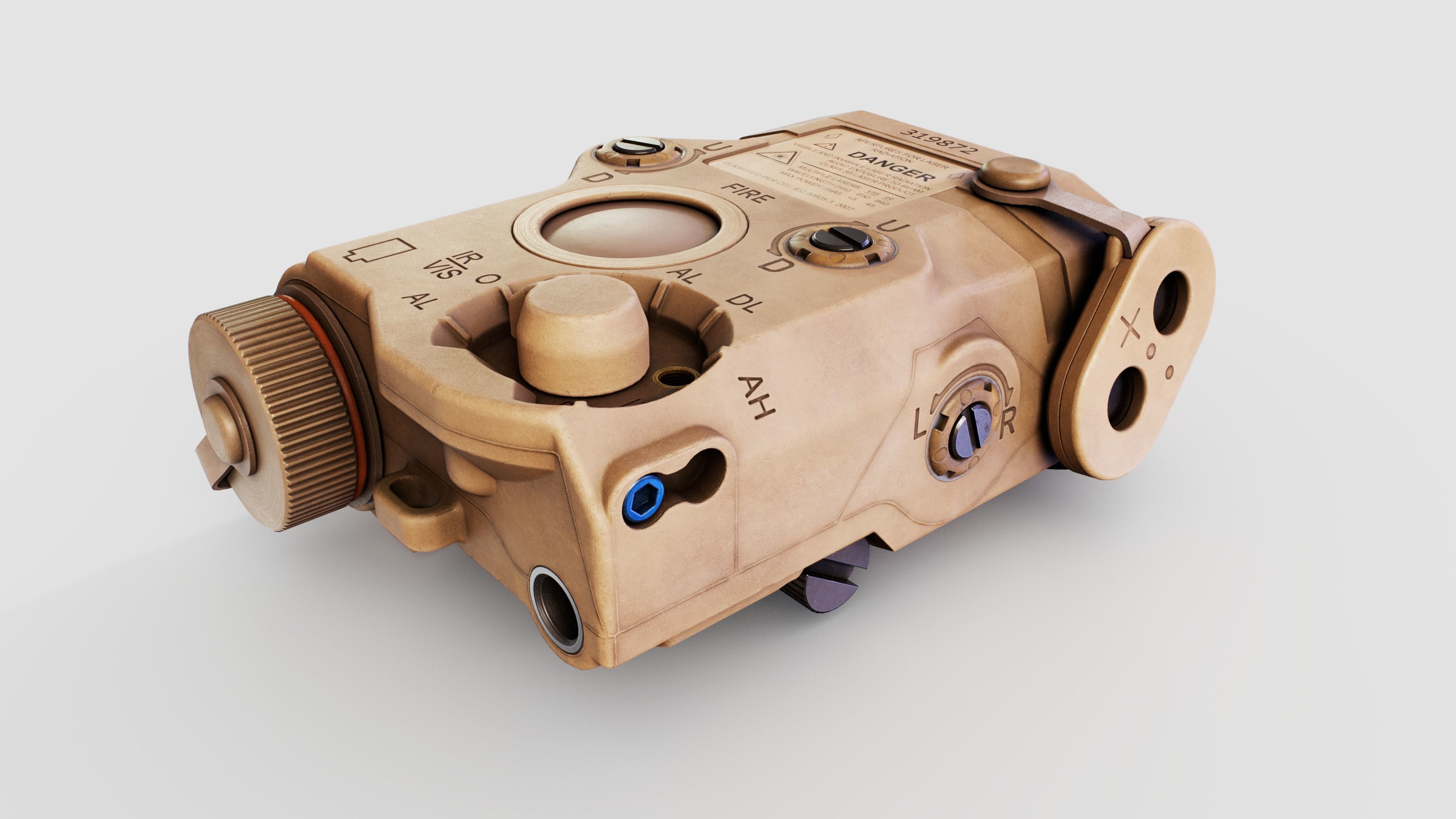 3D model EOTech ATPIAL AN PEQ-15 Laser Aiming Device VR / AR / low-poly ...