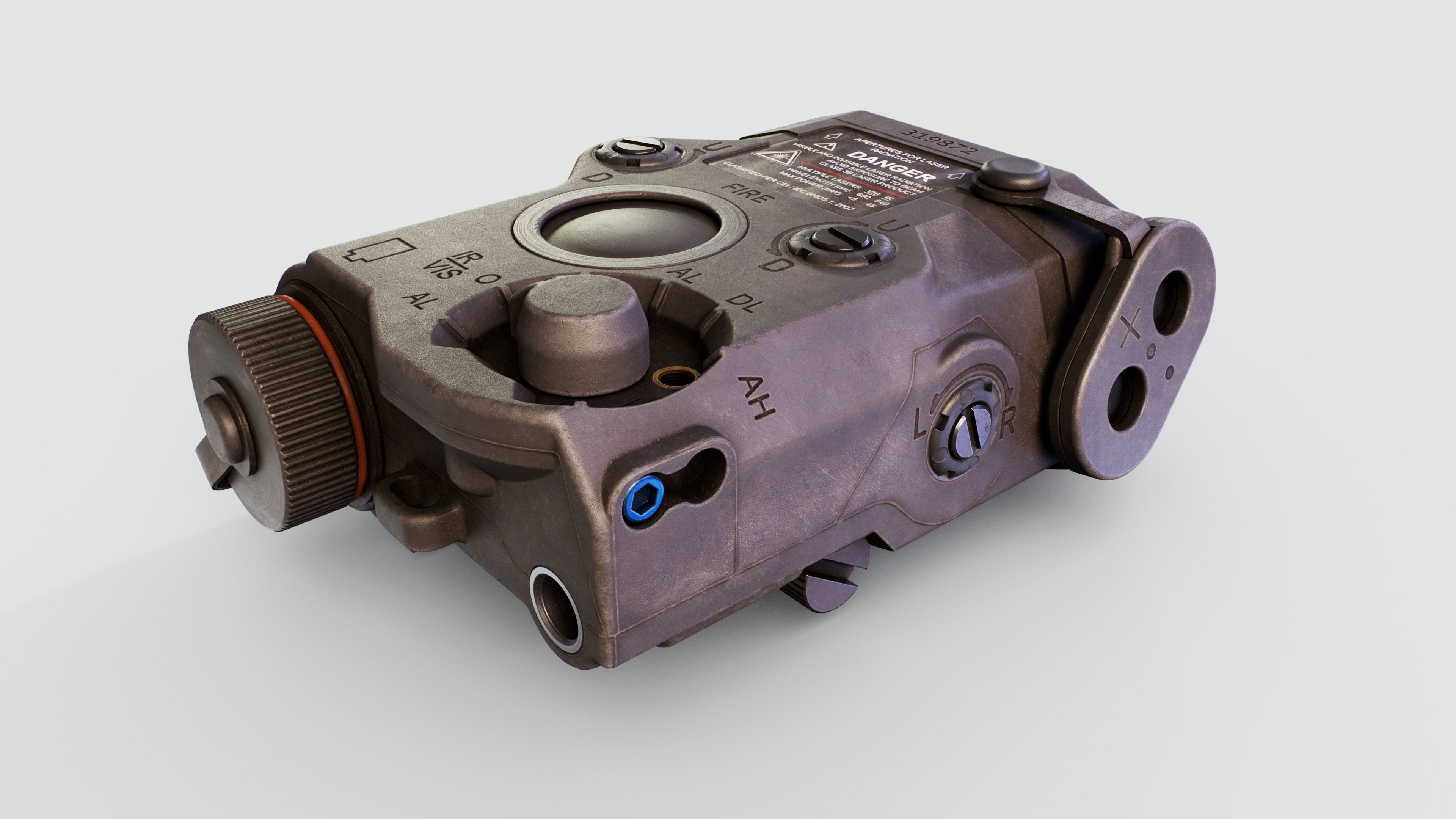 3D model EOTech ATPIAL AN PEQ-15 Laser Aiming Device VR / AR / low-poly ...