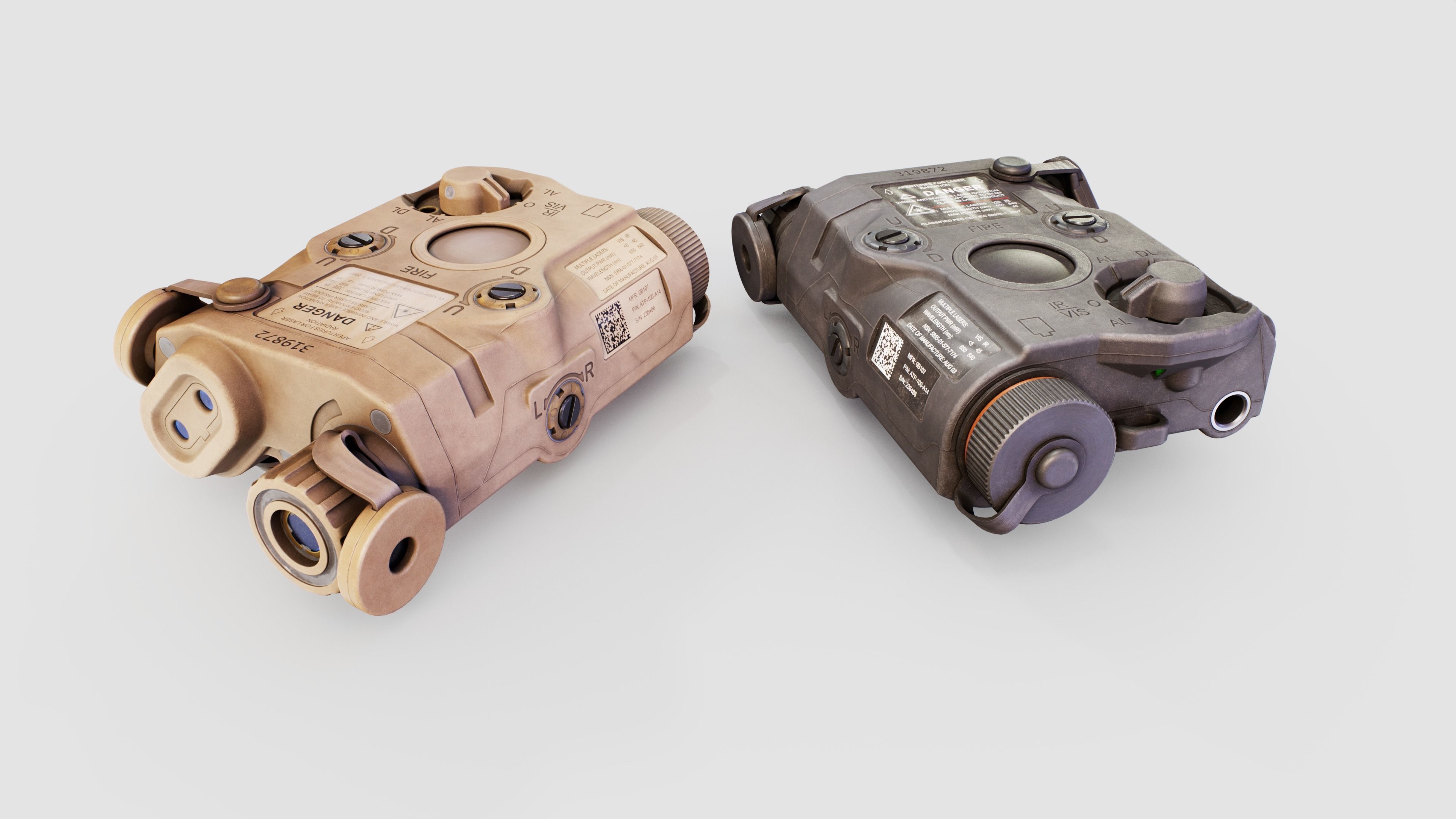 3D model EOTech ATPIAL AN PEQ-15 Laser Aiming Device VR / AR / low-poly ...