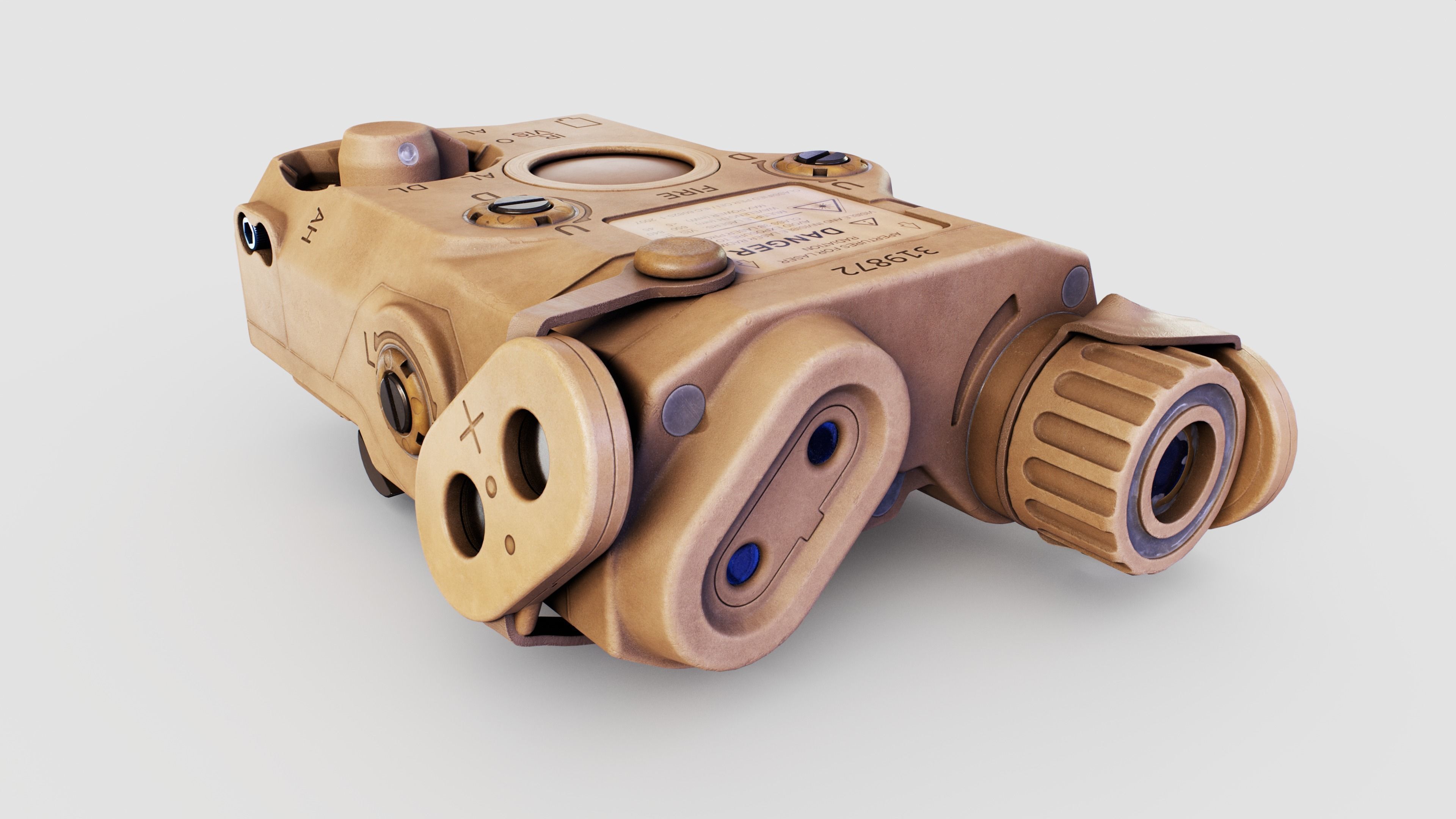 3D model EOTech ATPIAL AN PEQ-15 Laser Aiming Device VR / AR / low-poly ...