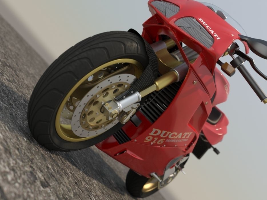 Ducati 916 Iray 3ds max 3D model | CGTrader