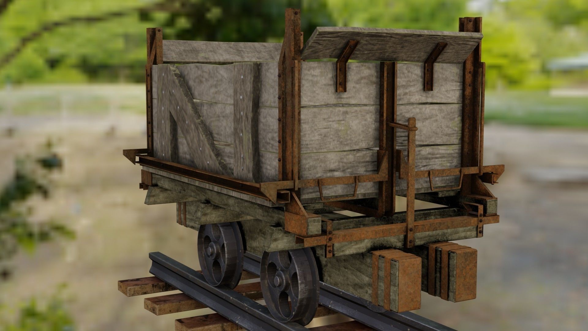 Mine Wagon 3D model | CGTrader