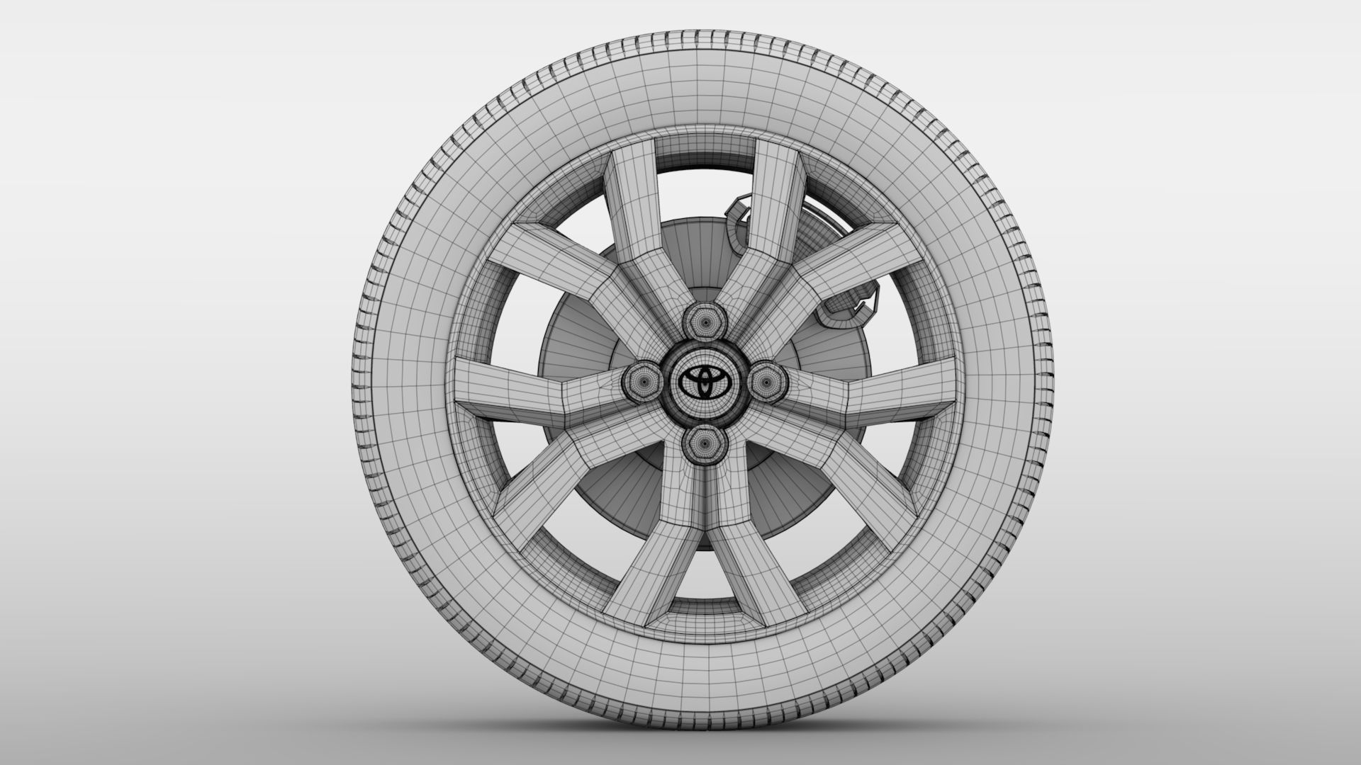 Toyota Tank wheel 2017 3D model | CGTrader