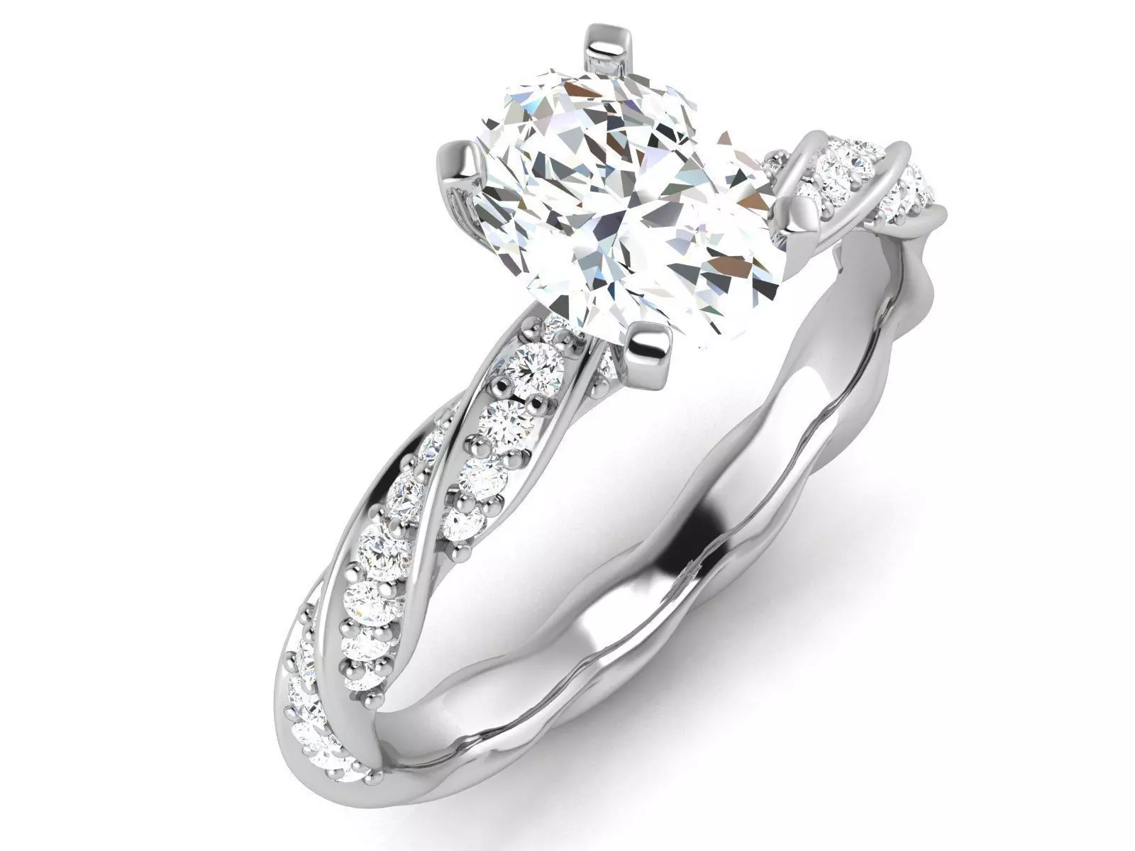 Solitaire ring 3dm stl render detail 3D print model 3D model 3D ...