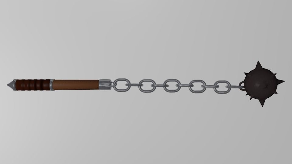 Flail Mace 3D model | CGTrader