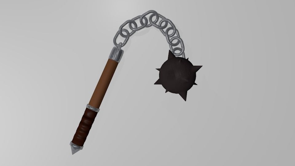 Flail Mace 3D model | CGTrader