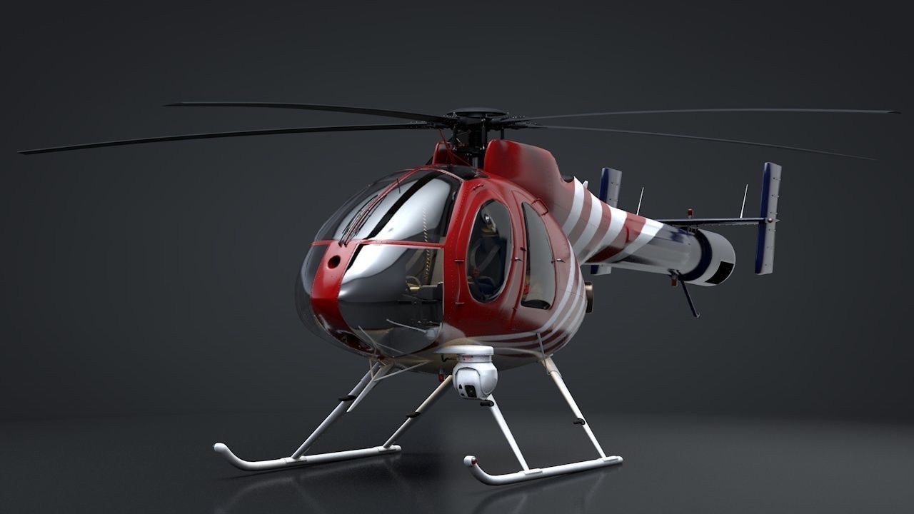 MD-520N NOTAR 3D model animated rigged | CGTrader