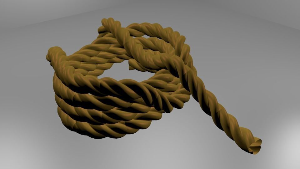 3D model Rope Pile VR / AR / low-poly | CGTrader