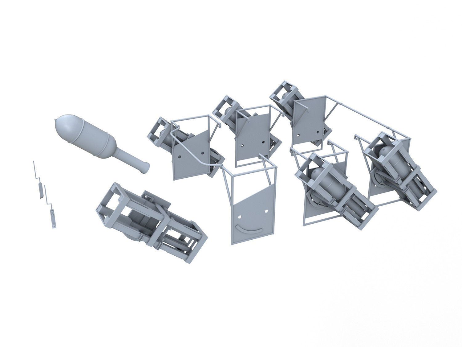 SDKFZ 251 - Ausf D - Stuka zu Fuss 3D model | CGTrader