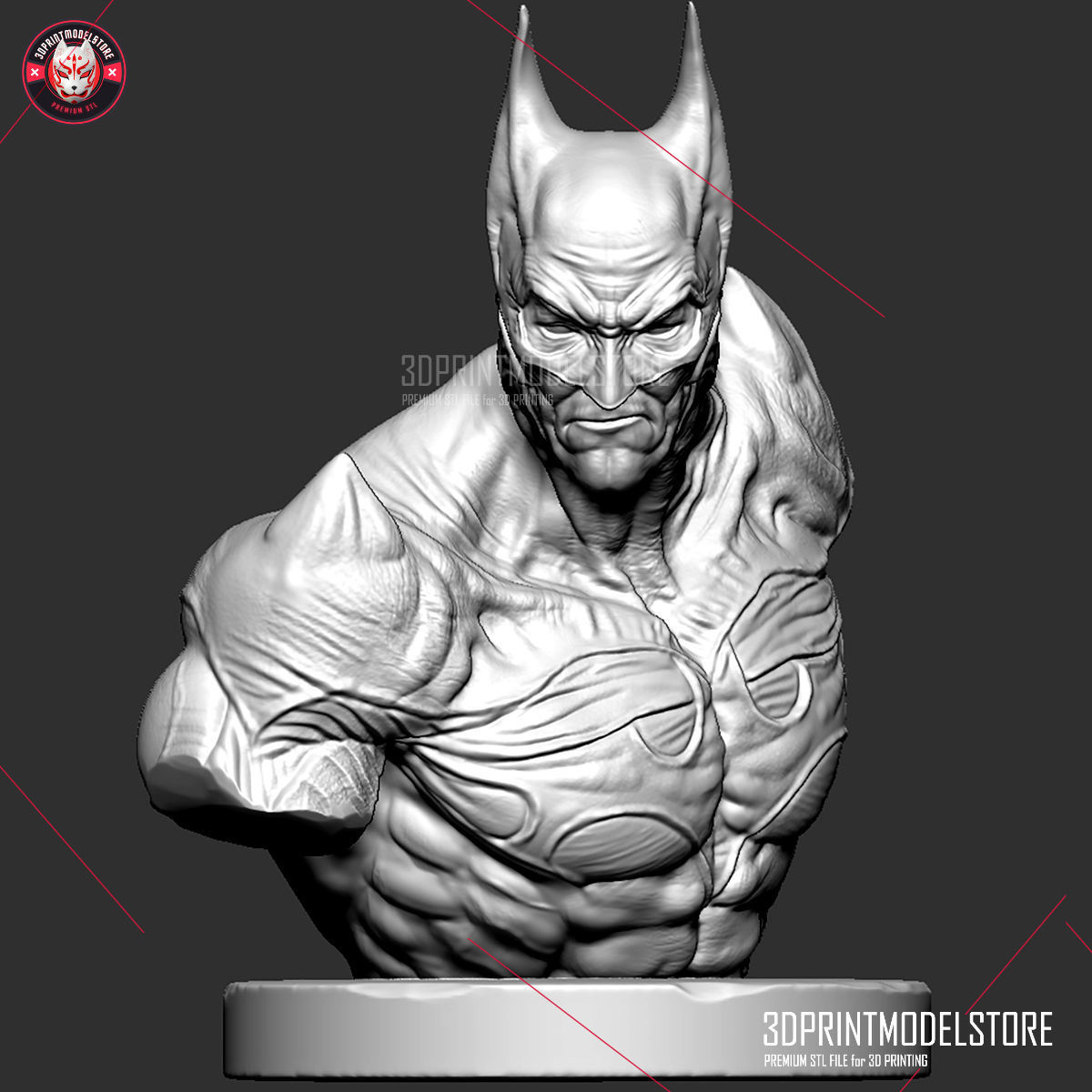 Batman Devil Dark Knight Bust Miniature Sculpture 3D model 3D printable ...
